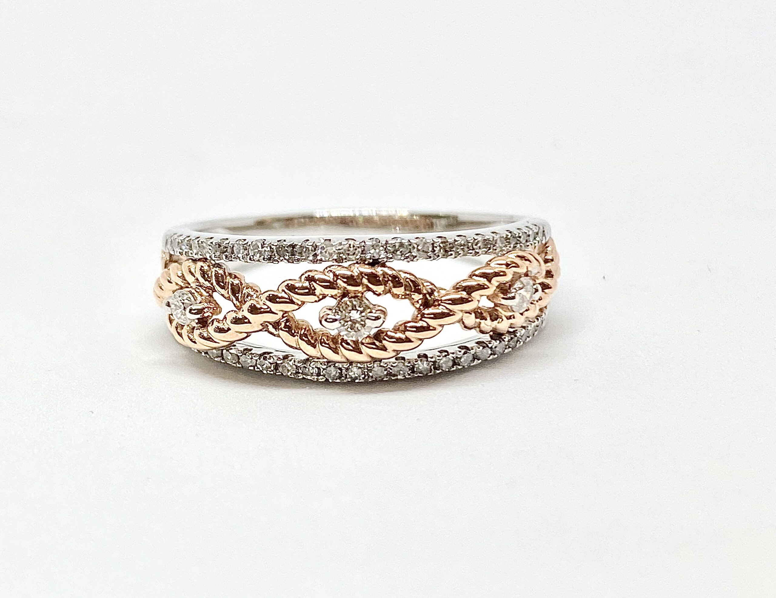 10K Rose and White Gold .33CTTW Ring | Regal Jewelers