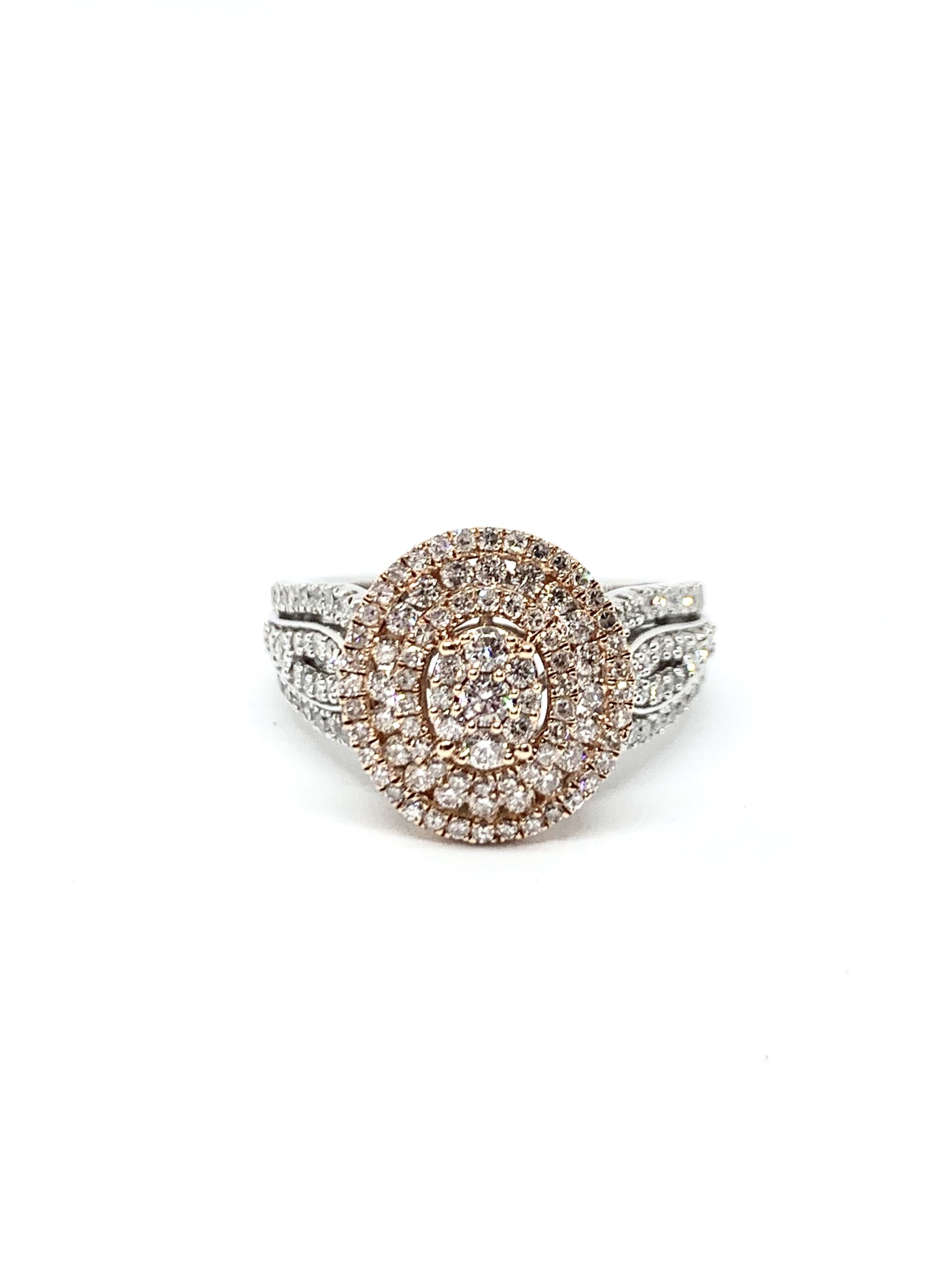 10K W/R 1.0CTTW Oval Cluster Wedding Ring | Regal Jewelers